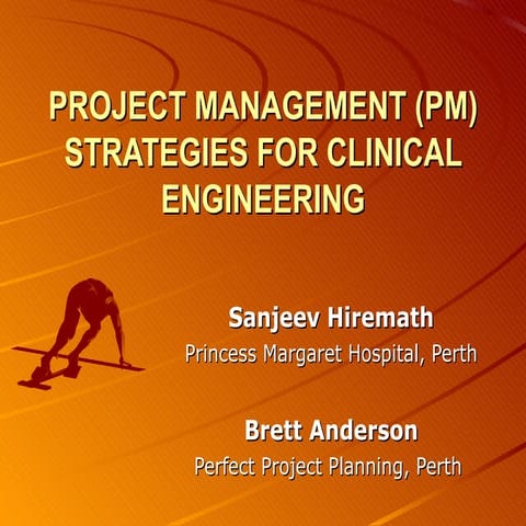 PM strategies for Clinical Engineering | PPS | Business | Business and ...