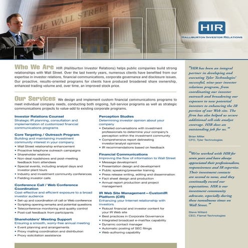 HIR Fact Sheet | PDF