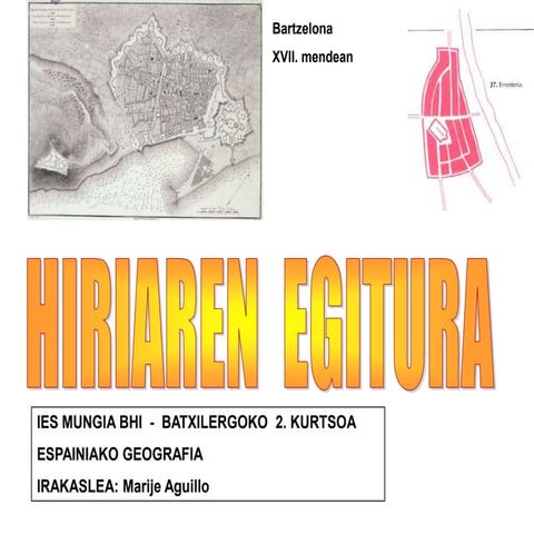 HIRIA II: Hiriaren egitura | PPSX