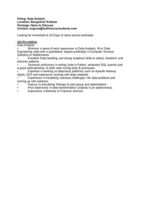 Hiring : Data Engineer (PySpark).docx