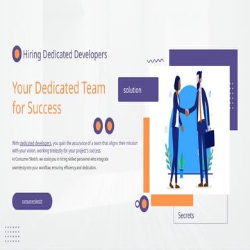 Empower Your Success with Our Dedicated Developer Teams | PPT