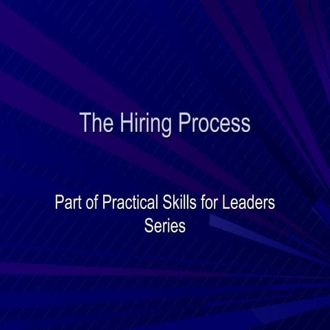 Hiring Process | PPT
