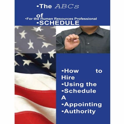 Federal Hiring Reform: 5 CFR, Schedule A | PDF