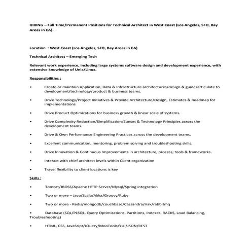 Hiring slideshare | DOC | Computer Software and Applications | Computing