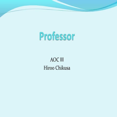 How To Be A Professor | PPT