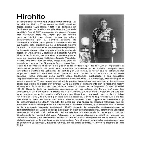 Hirohito | PDF
