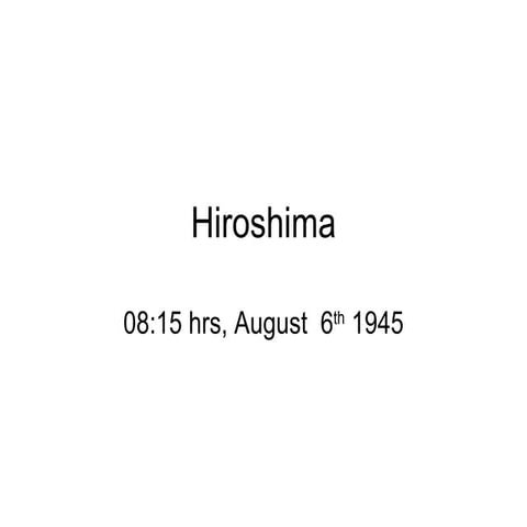 Hiroshima | PPT