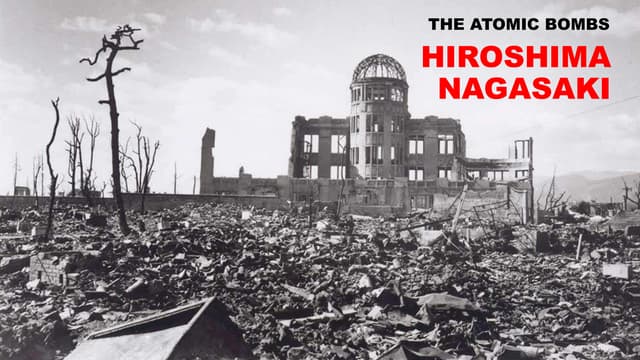 Hiroshima and nagasaki | PPT