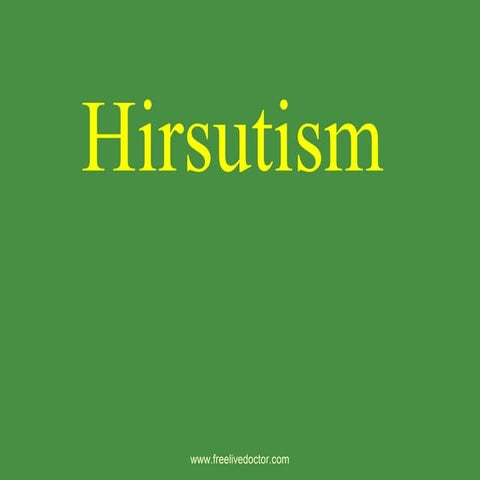 Hirsutism | PPT