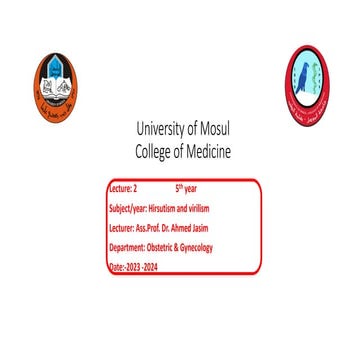 Hirsutism and virilism2. pdf | PDF