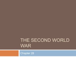 WWII Ch 31 | PPT