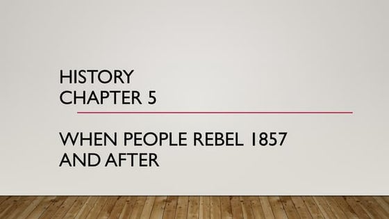 When people rebel ppt.pptx class 8 ncert | PPTX