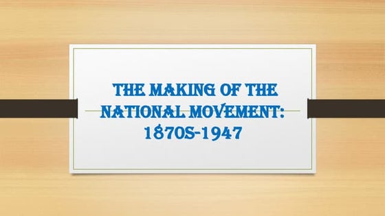First Phase of Indian National Movement (Objectives & Methods of ...