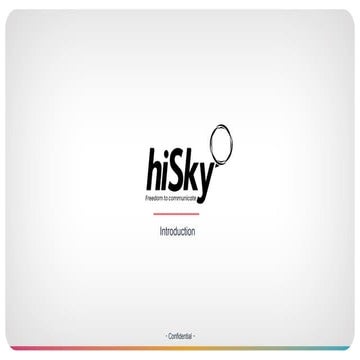 hiSky overview freedom to communicate.pptx