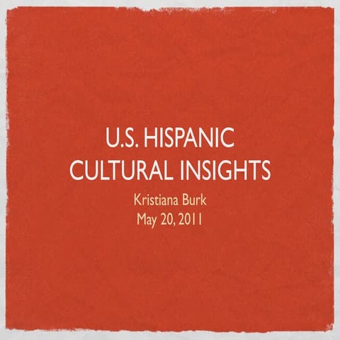 My Country, My Culture, My Heritage: U.S. Hispanic Cultural Insights ...