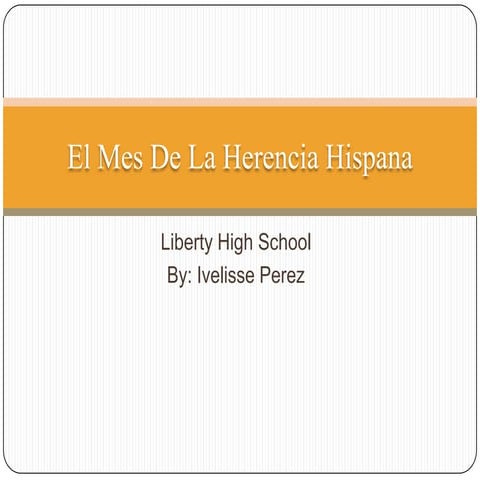 Hispanic heritage month power point | PPTX