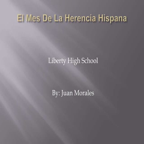 Hispanic heritage month power point | PPTX