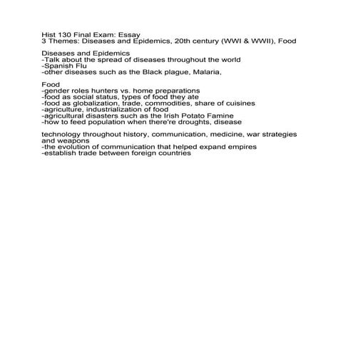 Hist 130 final exam essay | RTF
