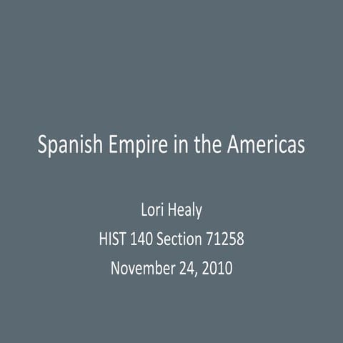 The Spanish Empire | PPT