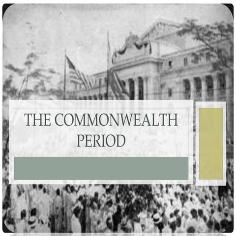 Commonwealth period - Education | PPTX