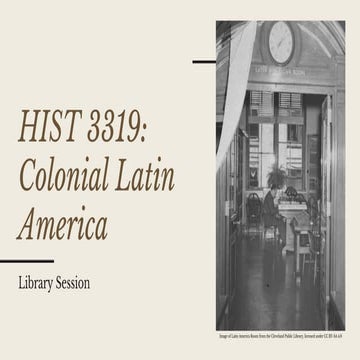 HIST 3319: Colonial Latin America | PPT