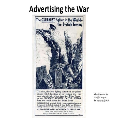 Hist a390 advertising the war | PPTX