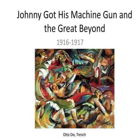 Hist a390 johnny got his machine gun | PPTX