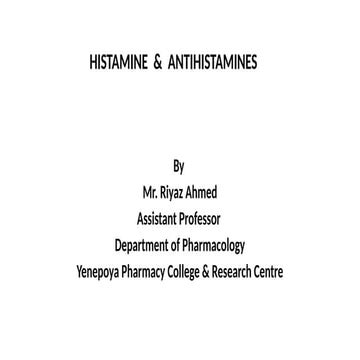 histamin antihist .pptx histamin, antihistamin, cetrizine | PPTX