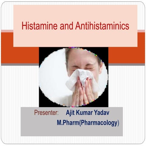 Histamine And Antihistamin | PPTX | Allergies | Diseases and Conditions