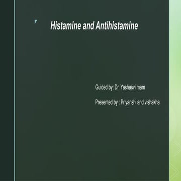 histamine.pptx pharmacology topic full histamine | PPTX