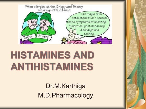Generation of antihistamine | PPT