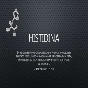 Histidina | PPTX