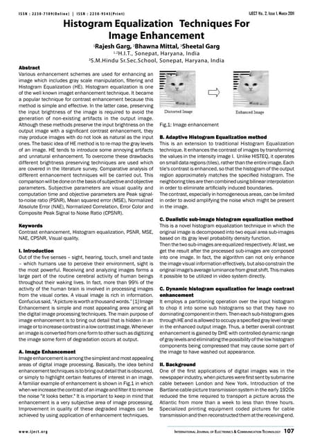 Histogram Equalization | PPT