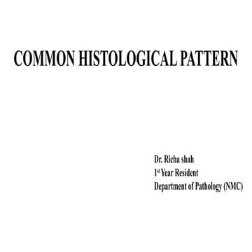 Histology pattern.pptx..pattern analysis | PPTX