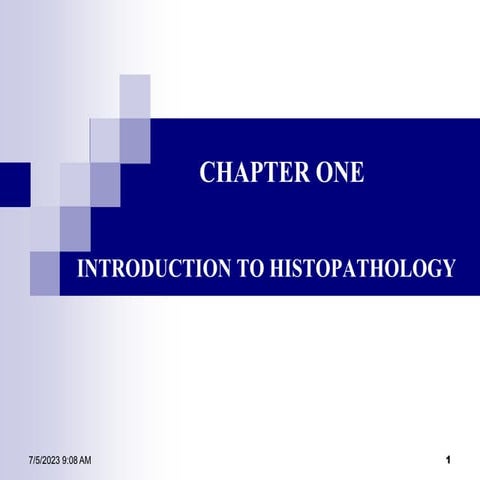 Histopathology Chapter 1 - Introduction.ppt | Diseases and Conditions | Medical Health