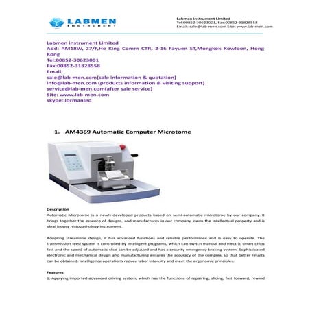 Histopathology instruments | PDF