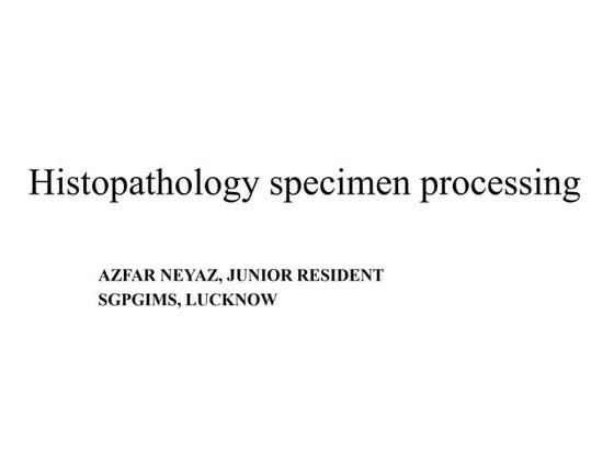 Tissue Preparation Histology | PPT