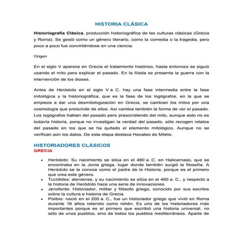 1º Civilización U1º VA: Qué es la historia | PPTX