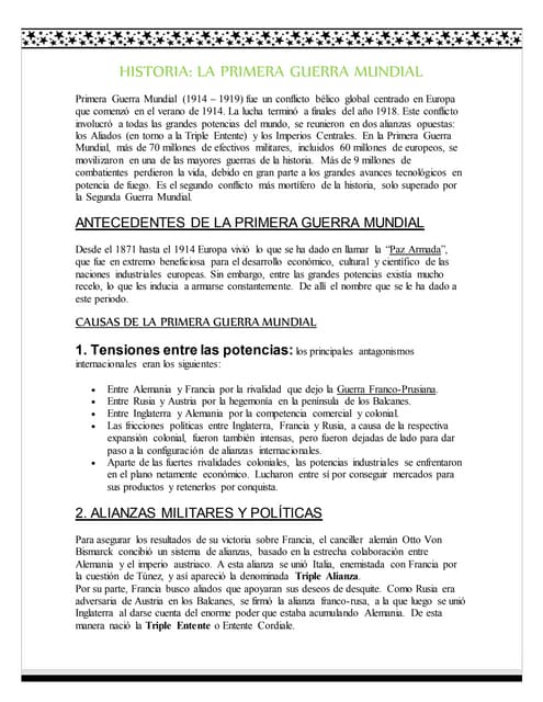 Primera guerra mundial 1914 1918 | PDF