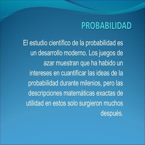 Historia De La Probabilidad | PPT