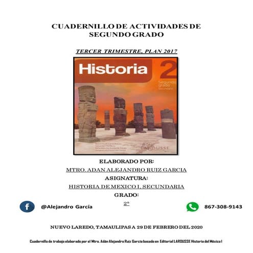 Hojas De Trabajo De Elementos De La Historia, Segundo Grado Cómo