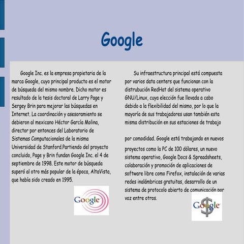 Antecedentes De Google