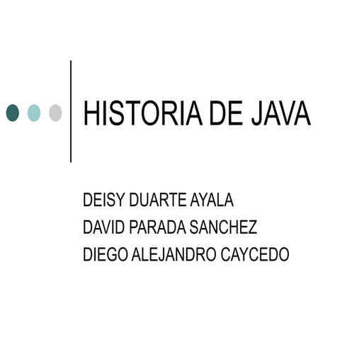 Historia De Java | PPT