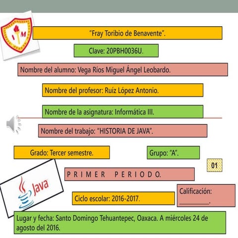 Historia de java | PPTX