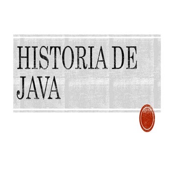 Historia de java | PPTX