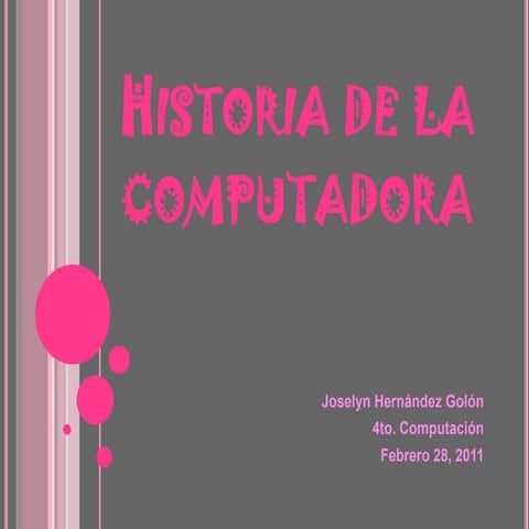 Historia de la computadora | PPTX | Laptops | Computing