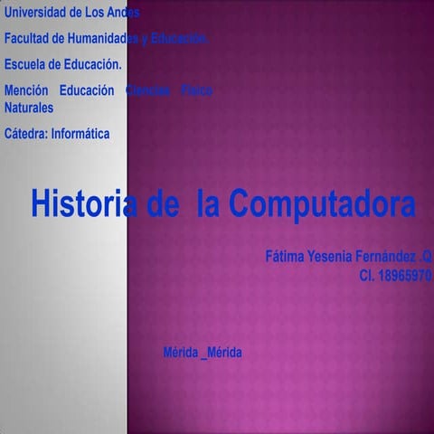 Historia de la computadora | PPTX