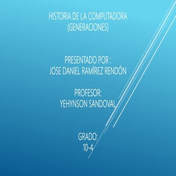 Historia de la computadora | PPTX