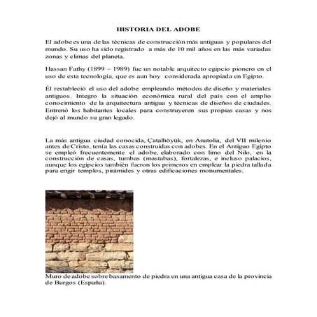 Historia del adobe | DOCX