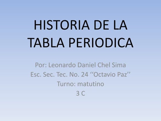 Modelos atómicos y tabla periodica | PPT